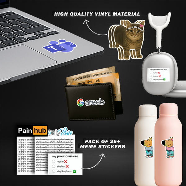 The VIRAL MEME STICKER PACK - Laptop Decals & Vinyl Bundle – The Riyal ...